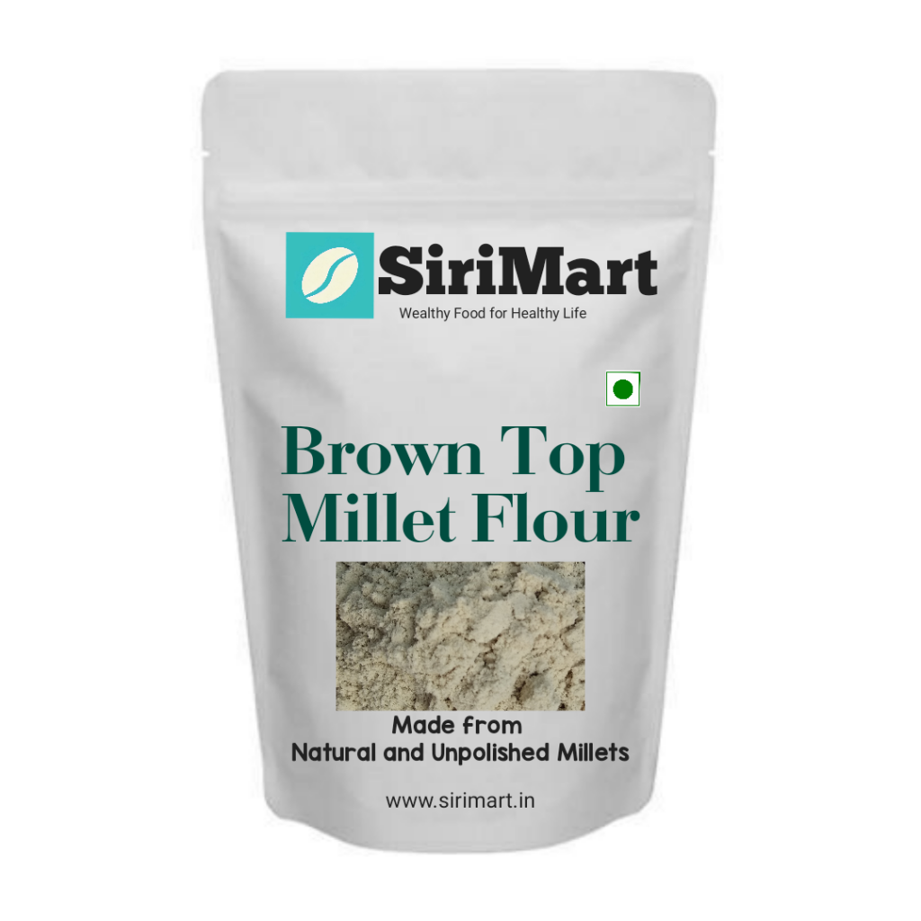SiriMart Brown Top Millet Flour/Atta 1kg | Organic and Unpolished ...