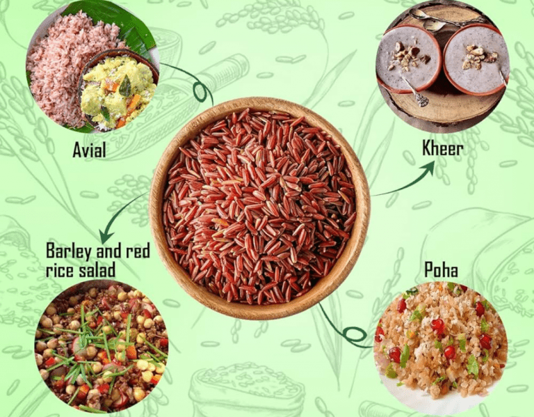 SiriMart Organic Unpolished Red Rice/Red Chawal/Lal Chawal - 1 Kg, 100% ...